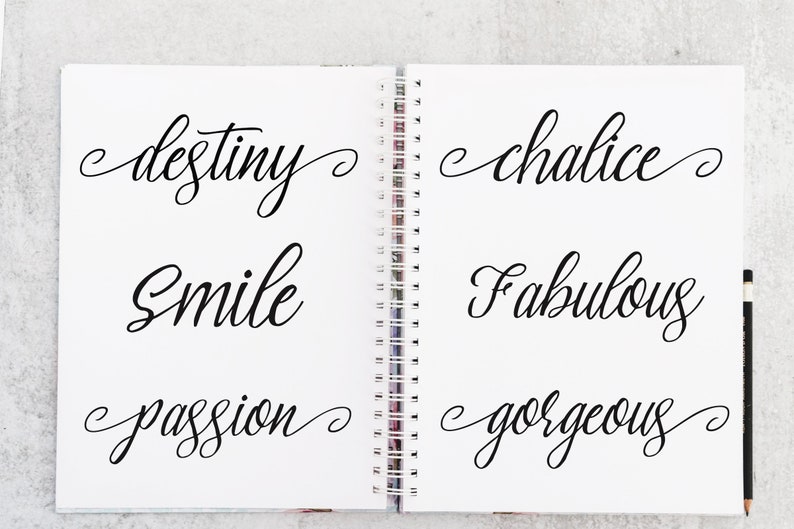 Sarah Cursive Font: Modern Swirly Wedding Font (TTF Digital Download ...