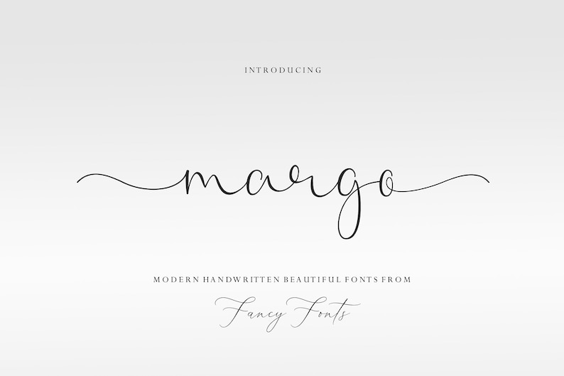 Margo Script Font: Modern Calligraphy, Wedding Font (digital Download ...