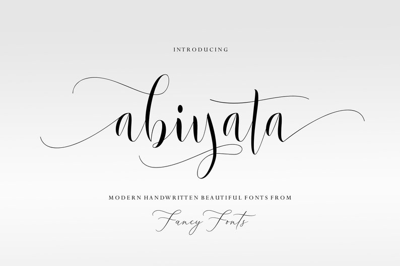 Handwritten Script Font Bundle: Modern Calligraphy Fonts (digital ...