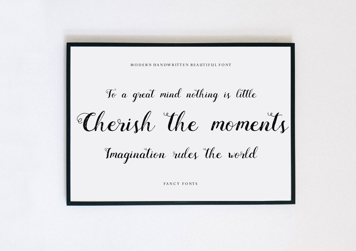Whitney Script Font: Vintage Watercolor Calligraphy (TTF) - Etsy