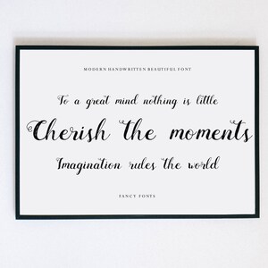 Whitney Script Font: Vintage Watercolor Calligraphy (TTF) - Etsy