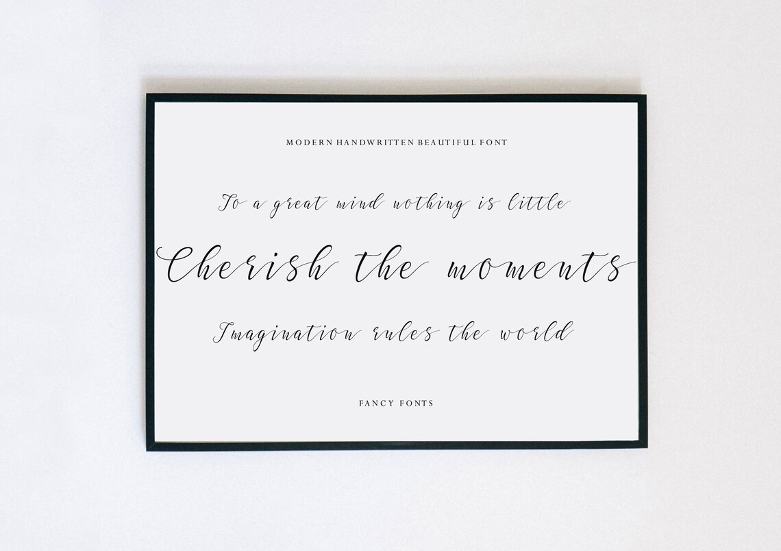 Digital Font Font Download Calligraphy Font Handwritten - Etsy