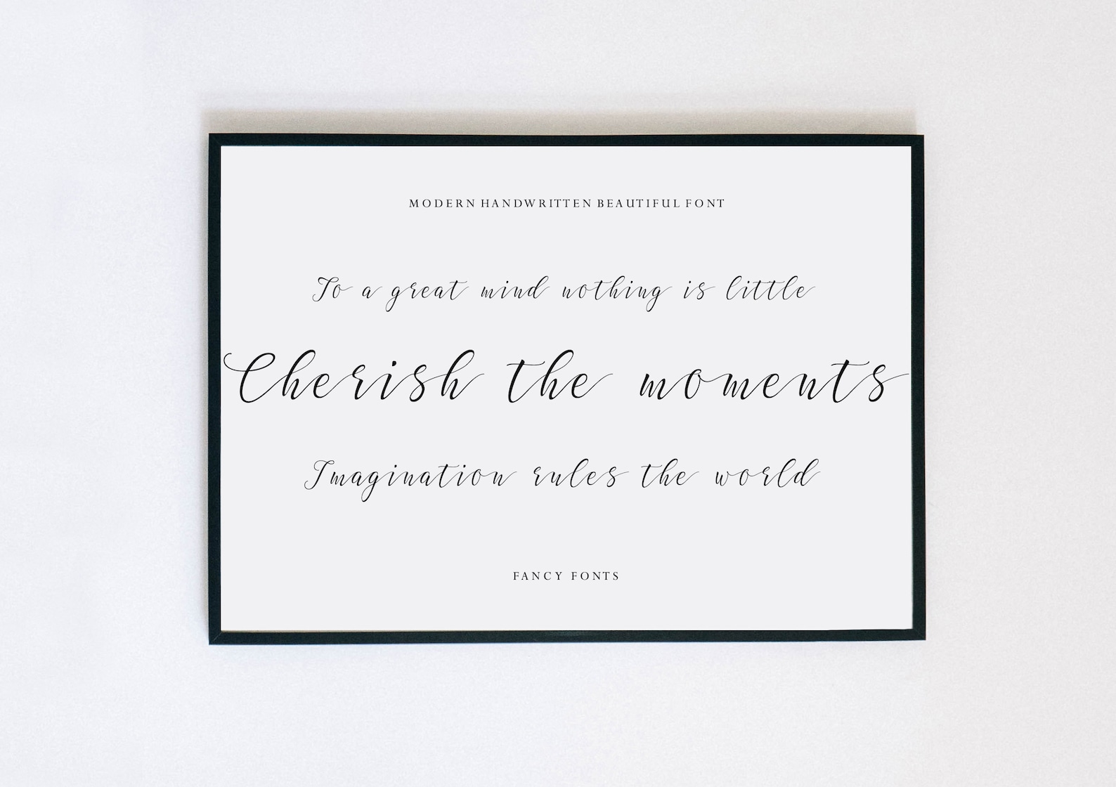 Beatrice Script Font: Modern Calligraphy Font With Tails (digital ...