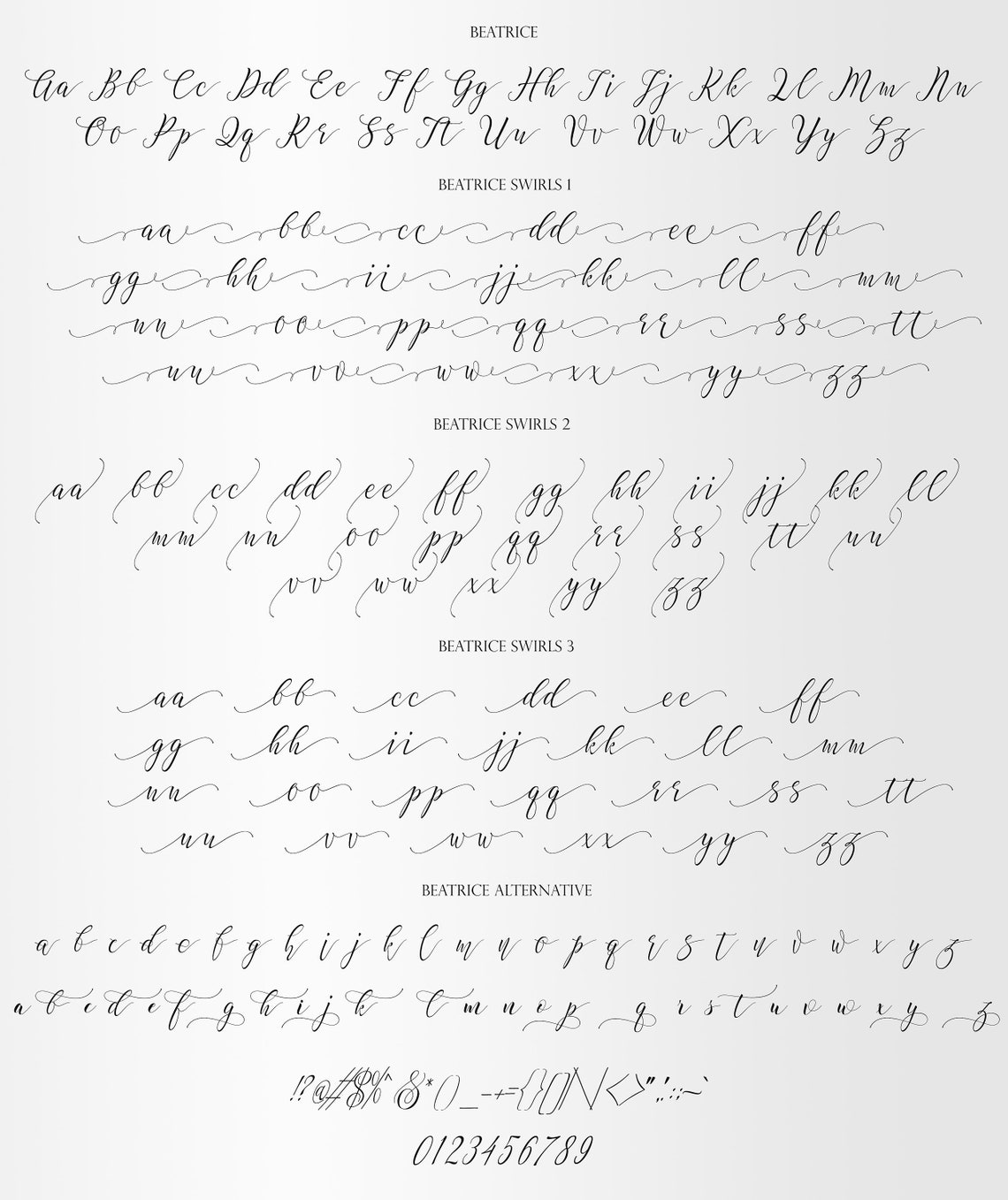 Digital Font Font Download Calligraphy Font Handwritten - Etsy