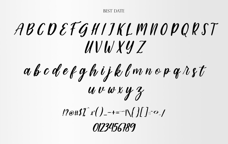 Handwritten Script Font: Modern Wedding Font (TTF File) - Etsy