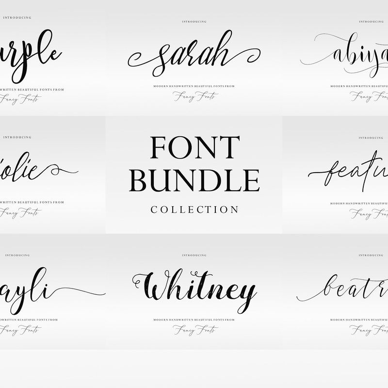 Script Fonts - Etsy