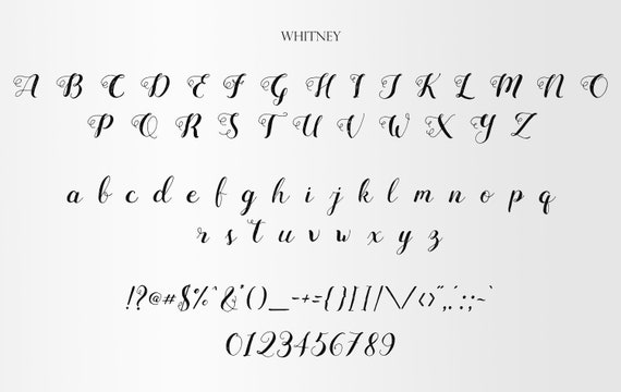 Whitney Font Photographs