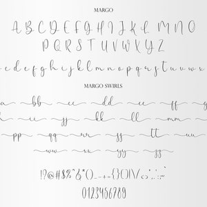 Margo Script Font: Modern Calligraphy, Wedding Font (digital Download ...