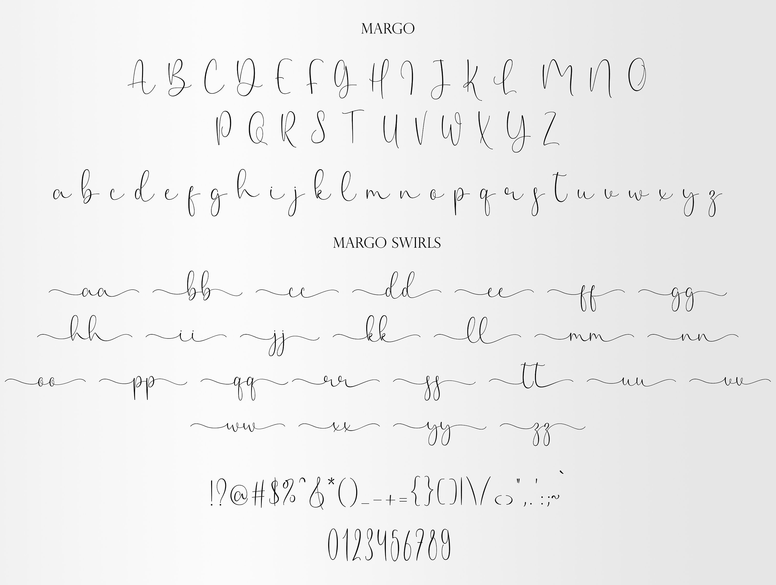 Margo Script Font: Modern Calligraphy, Wedding Font (digital Download ...