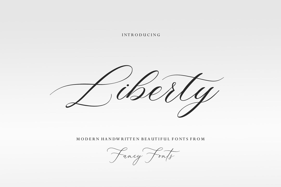 Liberty Script Font: Modern Calligraphy Font (TTF, Digital Download) - Etsy