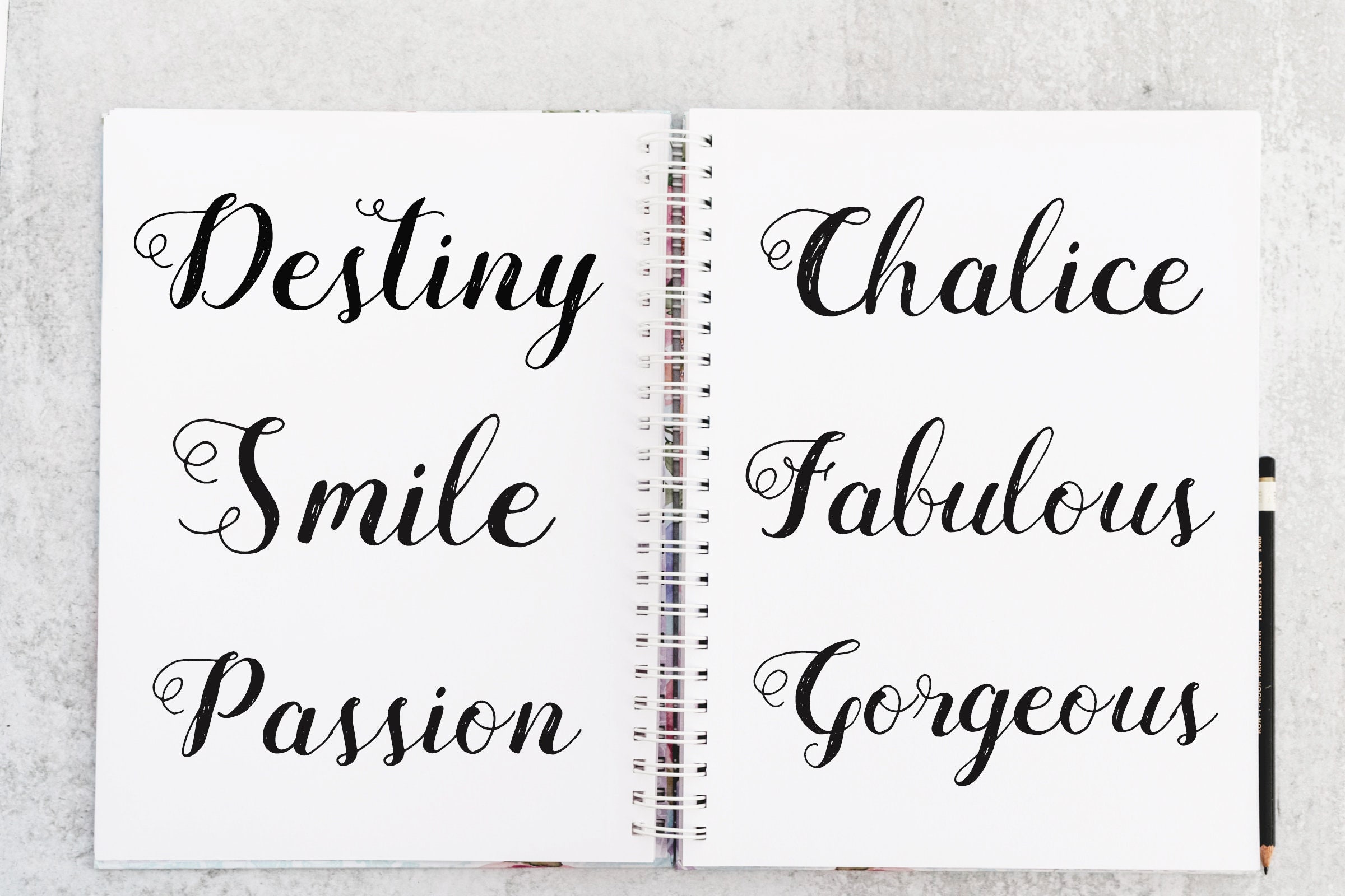 Whitney Script Font: Vintage Watercolor Calligraphy (TTF) - Etsy