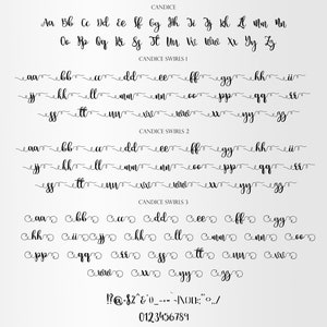 Candice Font: Modern Handwritten Font for Cricut (digital Download) - Etsy