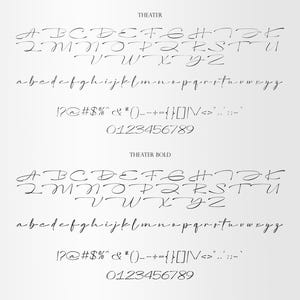 Theater Calligraphy Font, Handwritten Script, Wedding Font (TTF ...