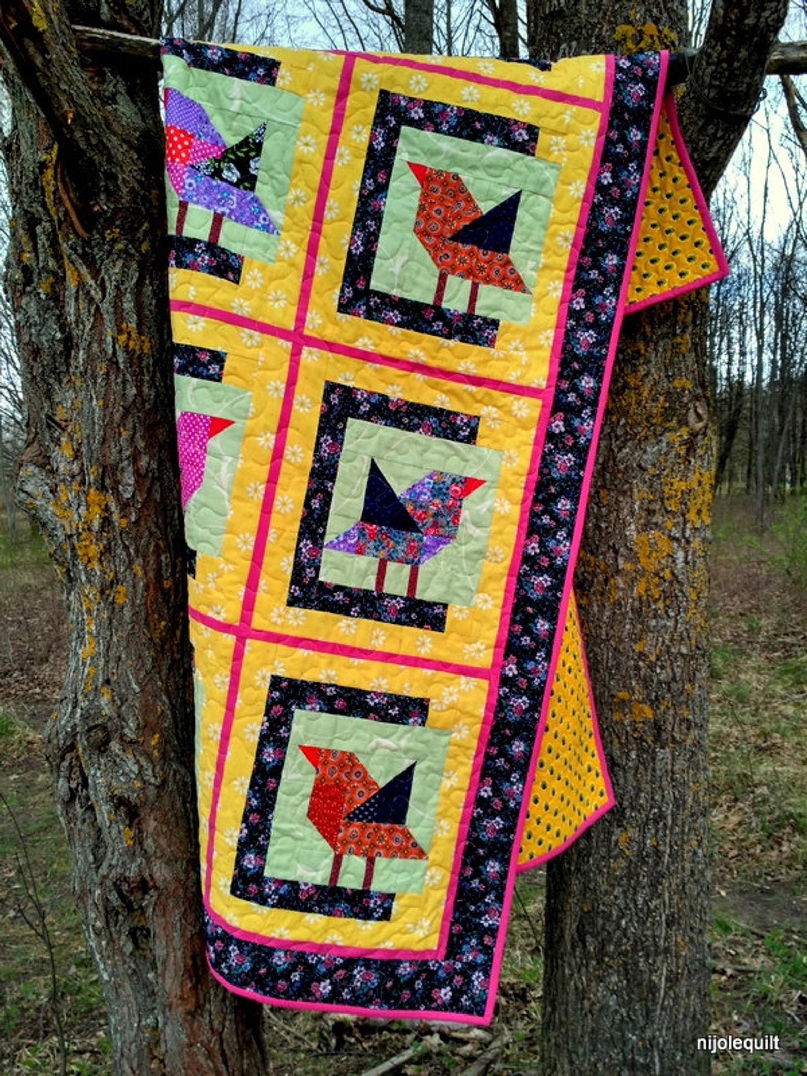 Bird Quilt Pattern PDF Quilt Block Pattern Bird Block Sewing - Etsy