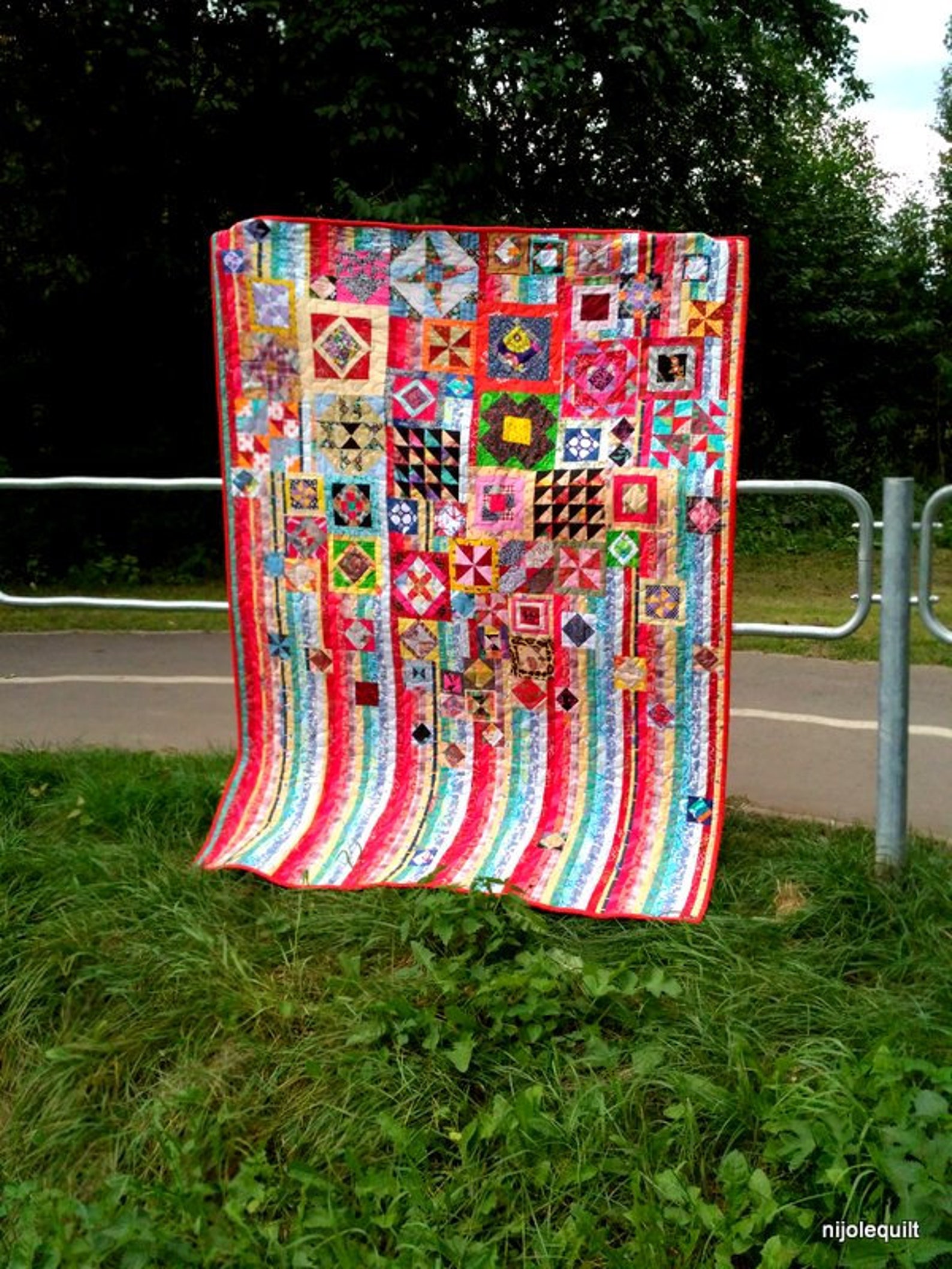 Patchwork Quilt, Gypsy Wife, Scrap Quilt, Bed Spread, Gift, Bed Cover ...