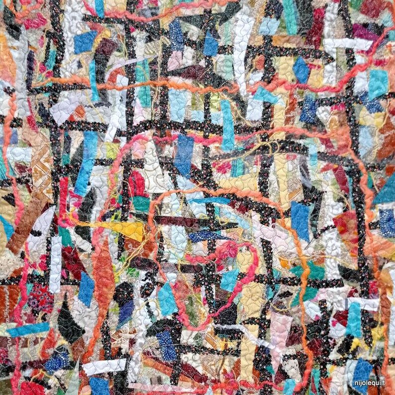 Handmade Upcycled Embroidered Fabric, 28x21 Inch, Textile Art Supply - Etsy