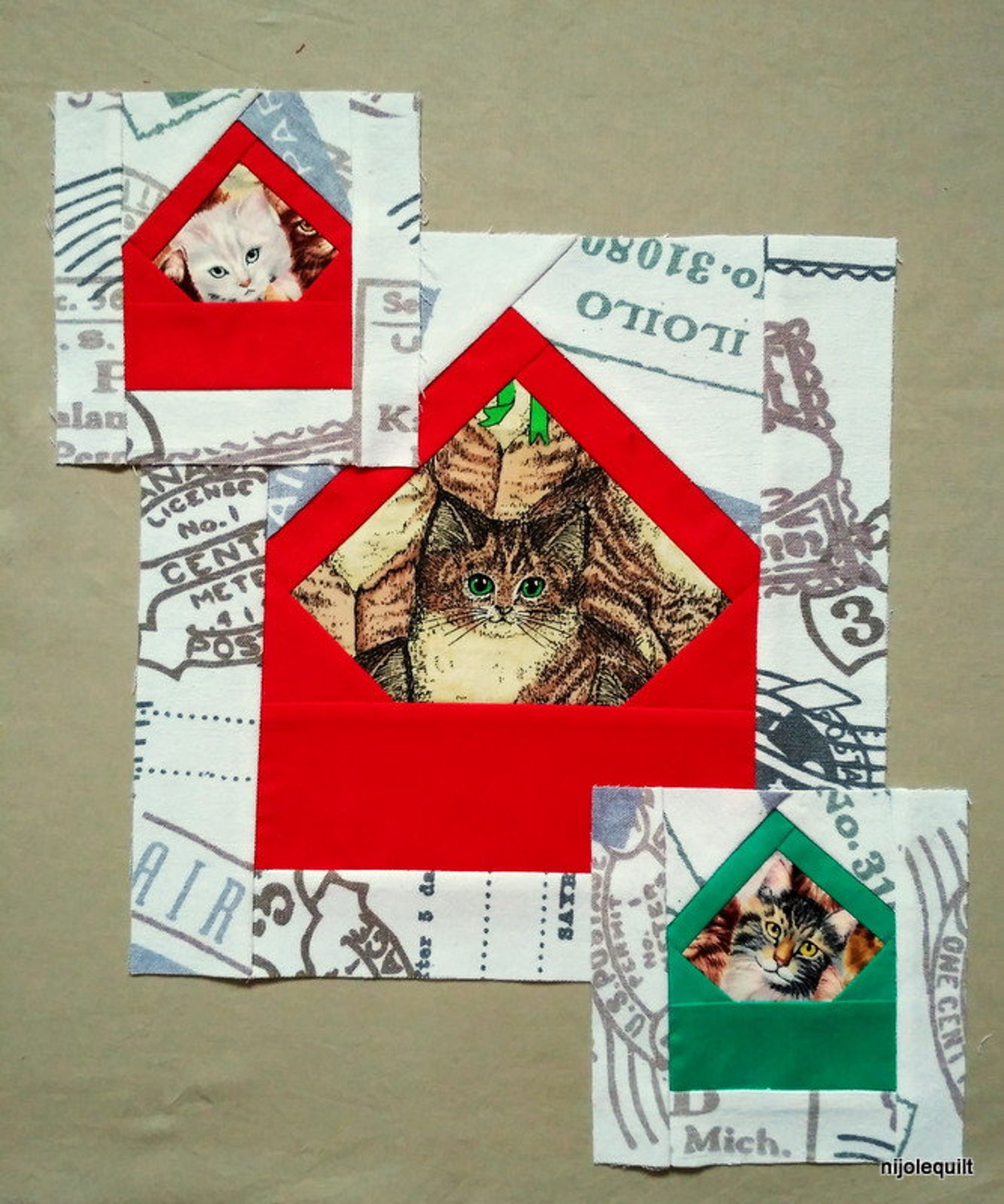 Envelope Quilt Pattern Quillt Block Envelope Quilt Block - Etsy