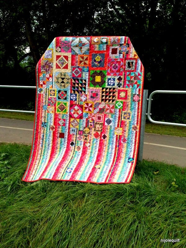 Patchwork Quilt, Gypsy Wife, Scrap Quilt, Bed Spread, Gift, Bed Cover ...