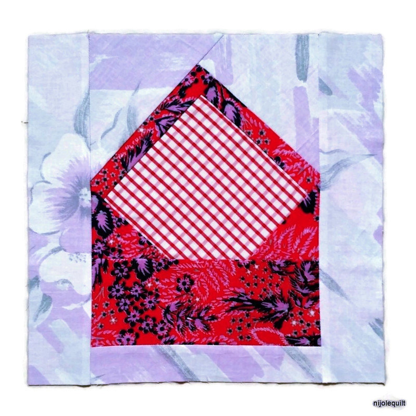 Envelope Quilt Pattern, Quillt Block, Envelope Quilt Block, Fabric ...