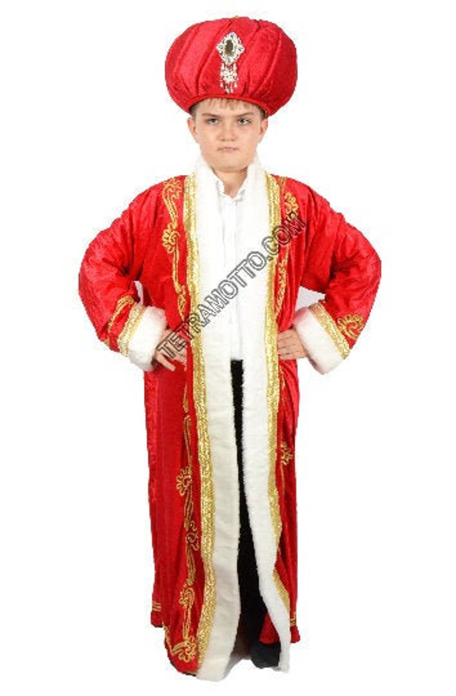 RED Ottoman Sultan Costume Child Boy Costume for Kids A25189 - Etsy UK