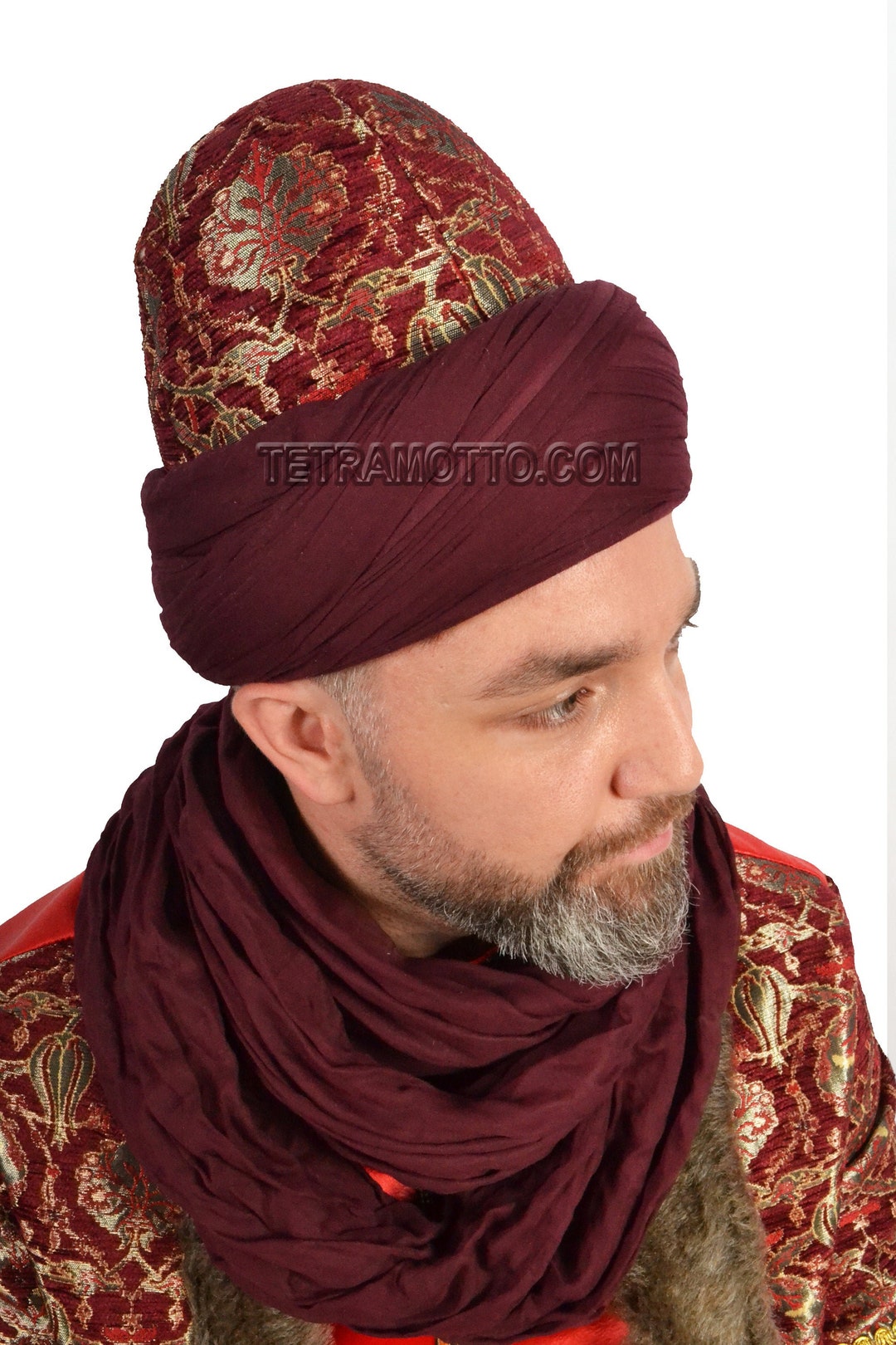 Red Ottoman Sariq Shehzadeh Prince Sariq Kavuk Avicenna MSK001 - Etsy