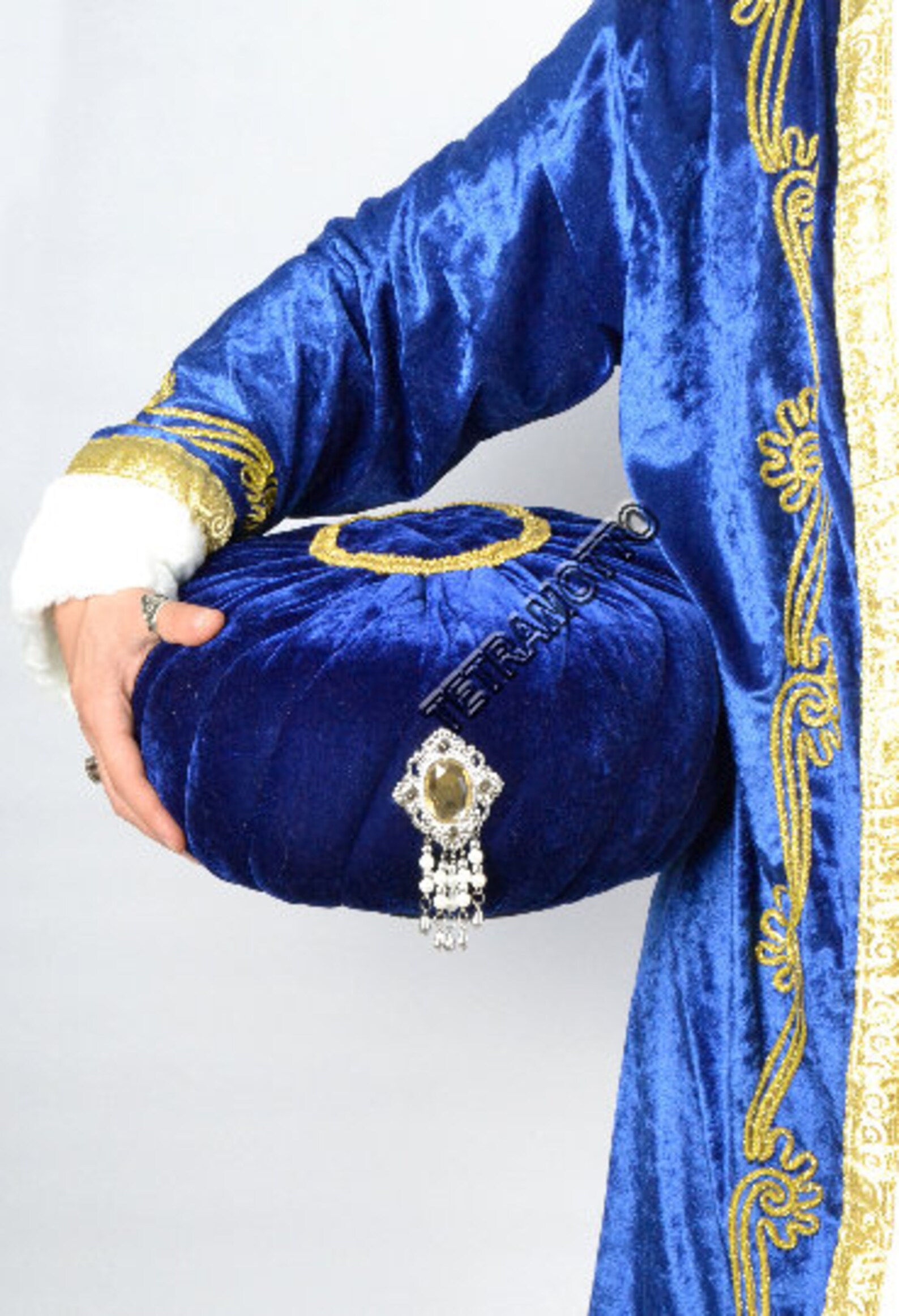 Blue Ottoman Kavuk Padisah Sultan Hat A25185 - Etsy