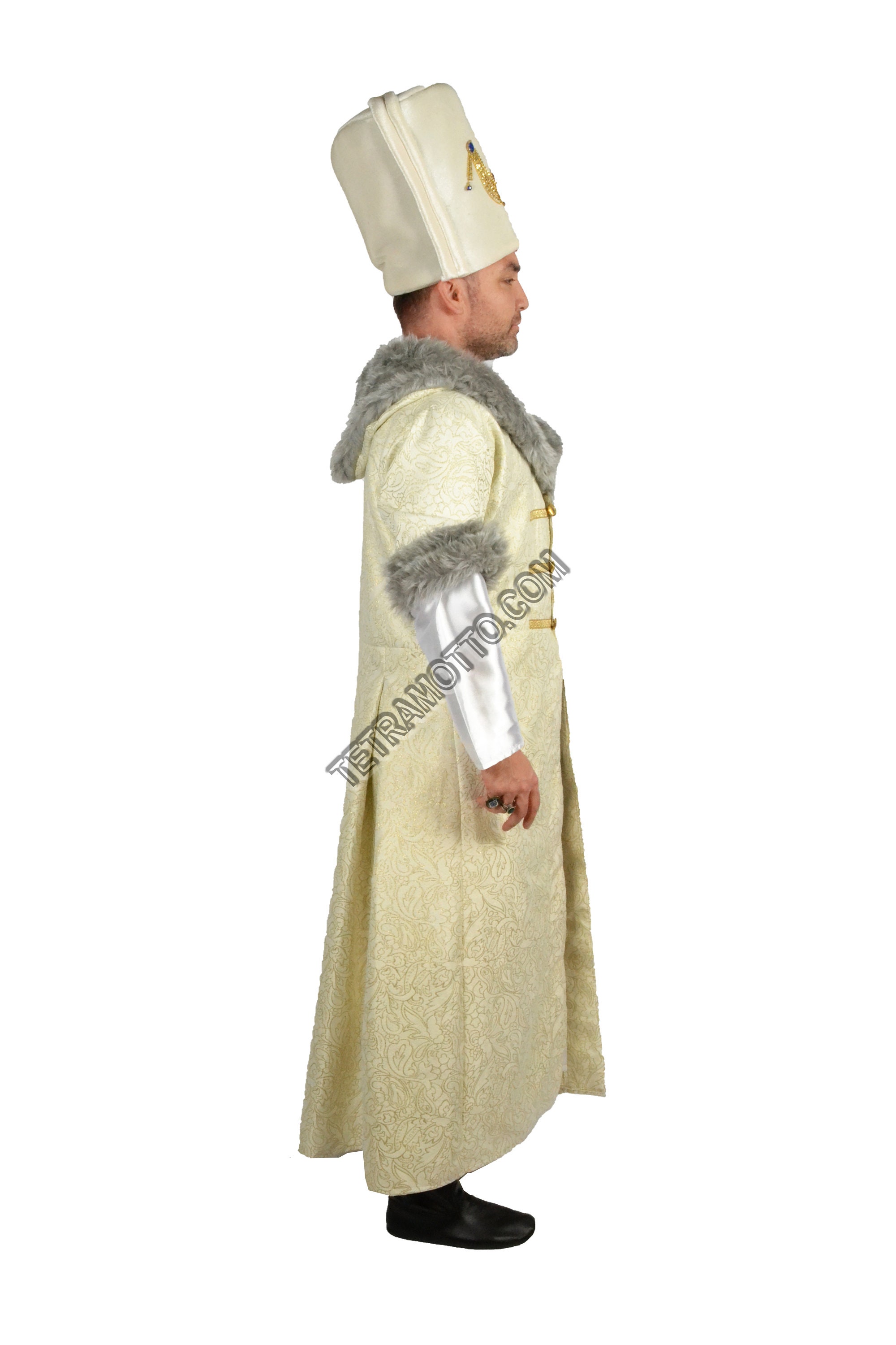 White Ottoman Sultan Costume Full Set | Etsy