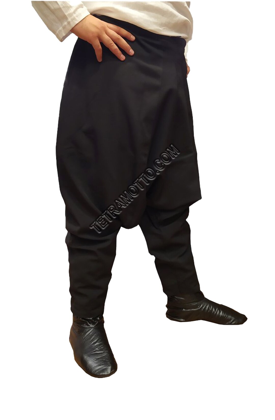 Adana Black Turkish Shalwar Ethnic Dancer Trousers Shalwar Salvar for ...