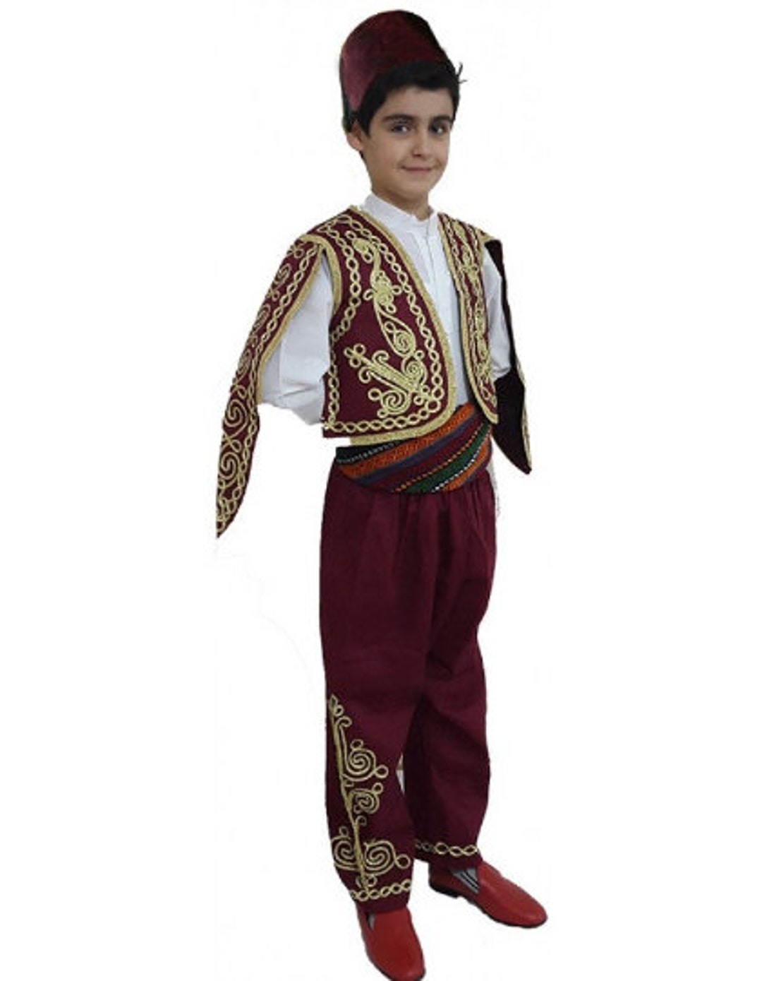 Kids Efe Zeybek Set Vest Path Shirt Waistcloth Waist DANCER DANCE ...