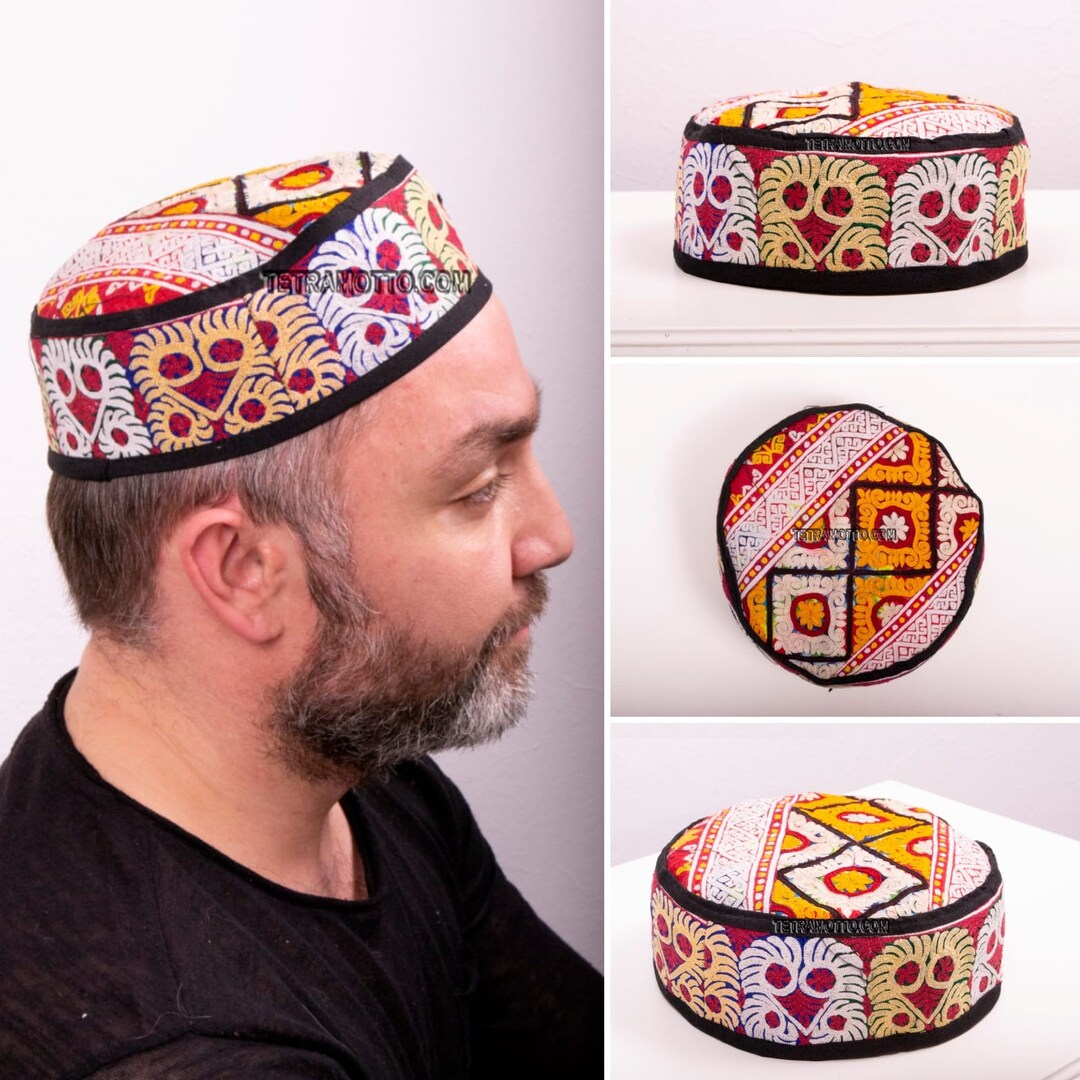 Special Embroidered Medıeval Folklorıc Fez Carpet Hat Handmade Cap ...