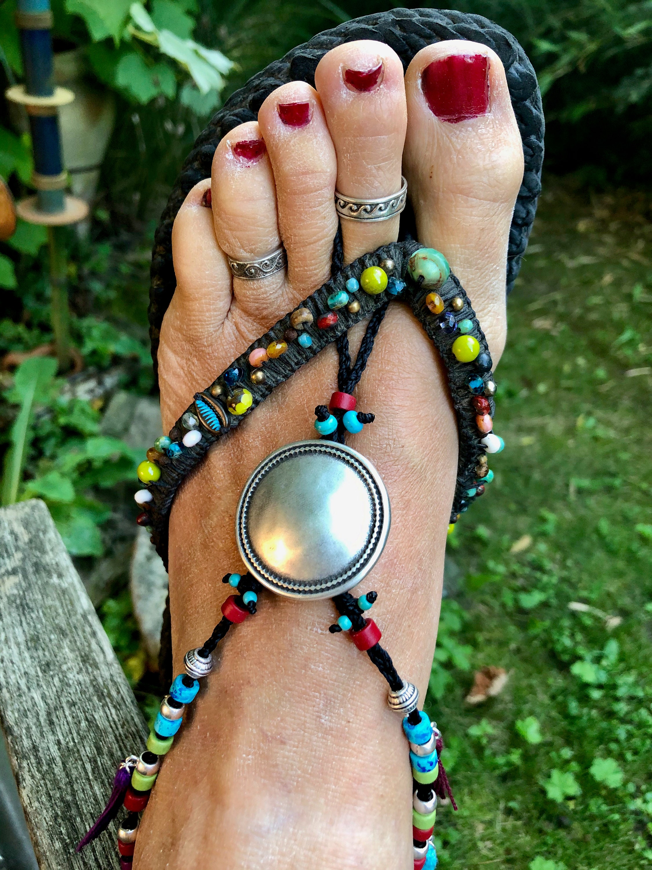 Barefoot Sandal SHIELD// BAREFOOT Sandal Turquoise// Gypsy// | Etsy