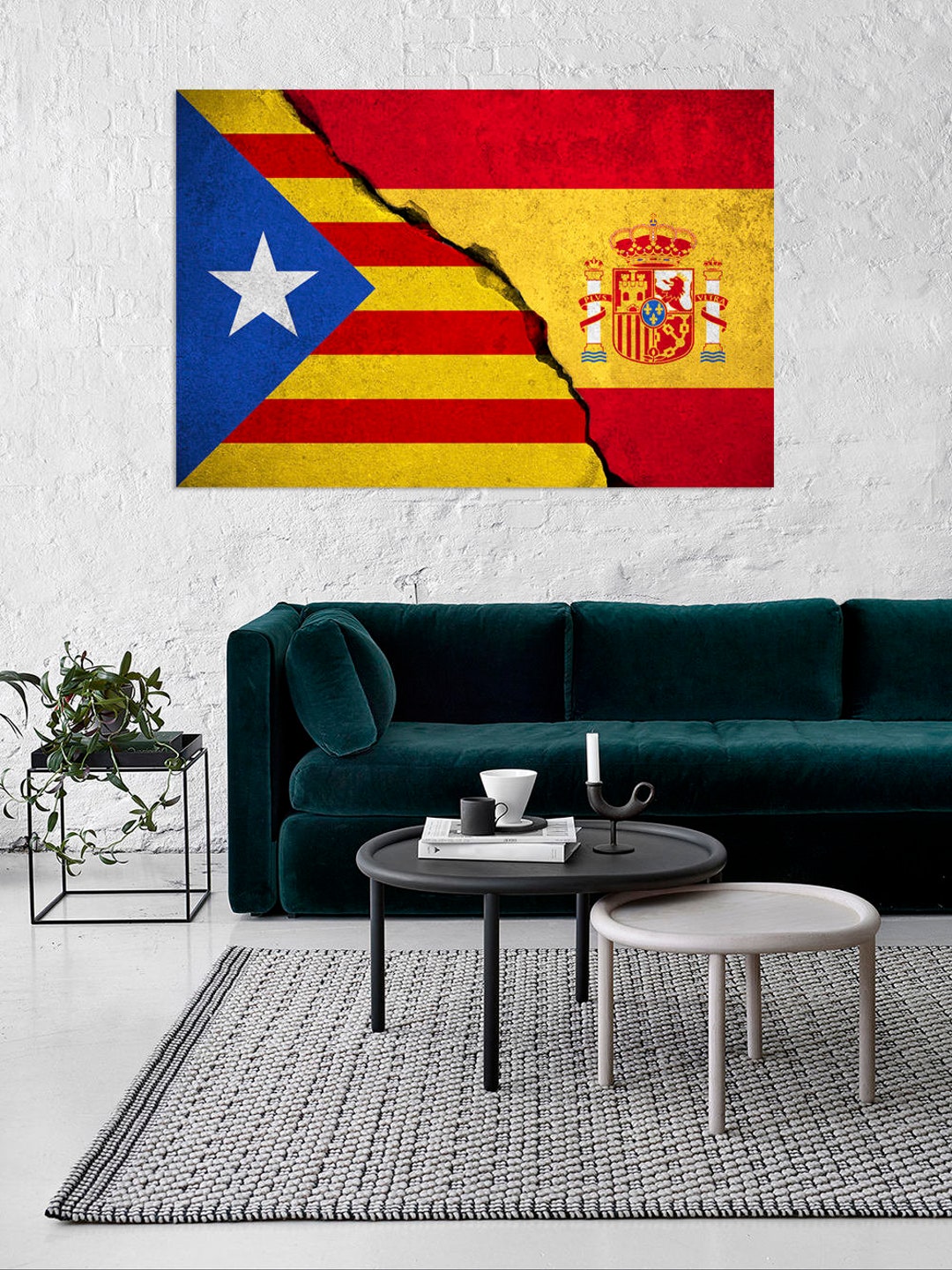 Spain and Catalan Flags, Large Print, Flag Hanging, Printable, Europe ...