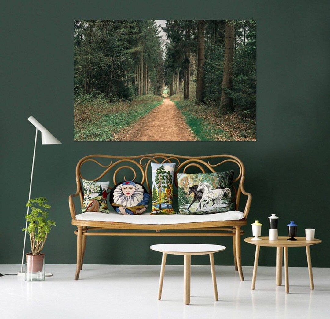 Forest Footpath Wall Decor, Spring, Landscape Room Decor, Prints, Wall ...