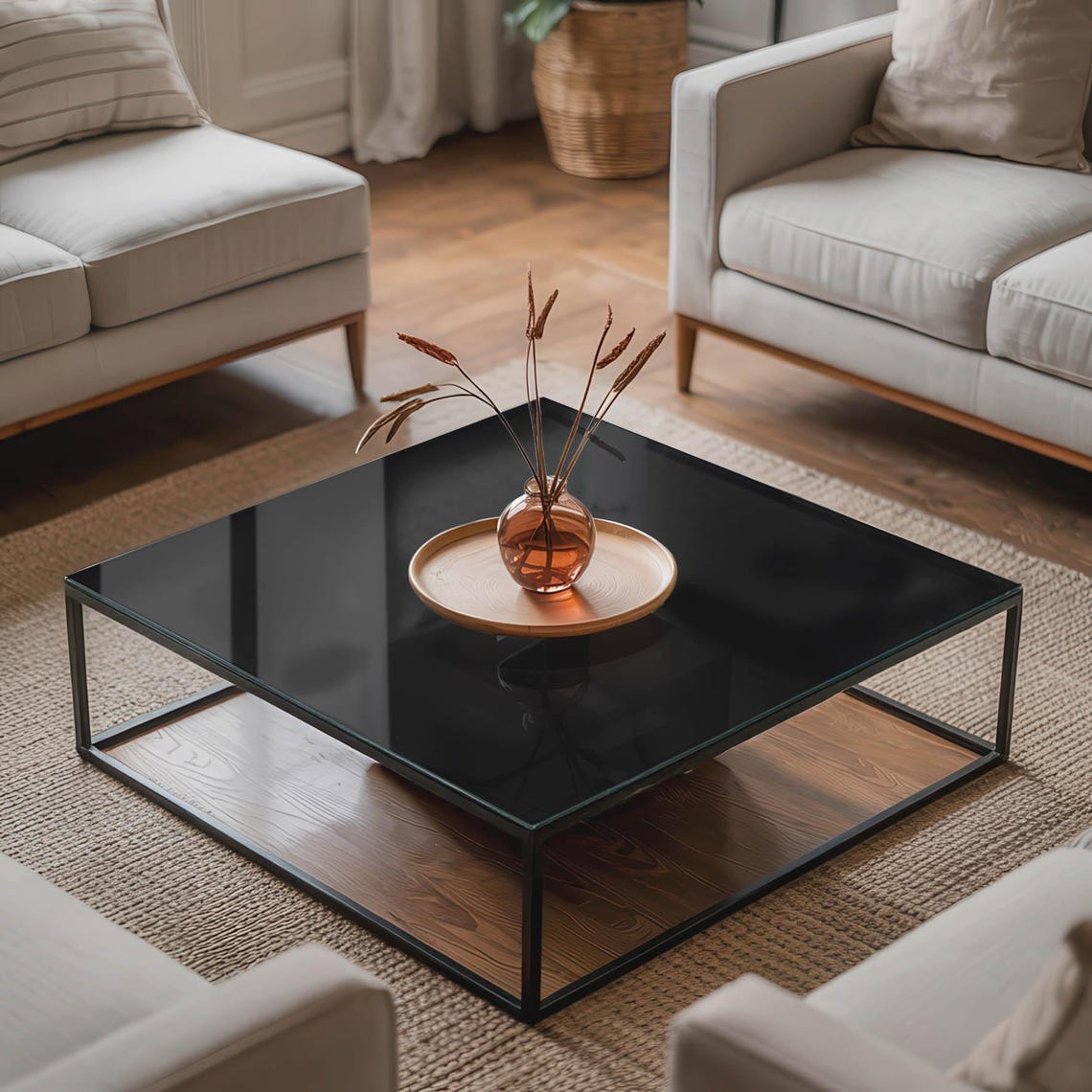 Smooth Black Color Glass Table Top, Black Glass Table Top, Durable ...