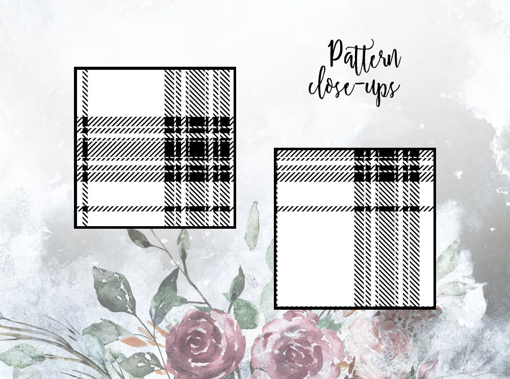 Classic Check Wall Mural Simple Wall Decor Geometric - Etsy