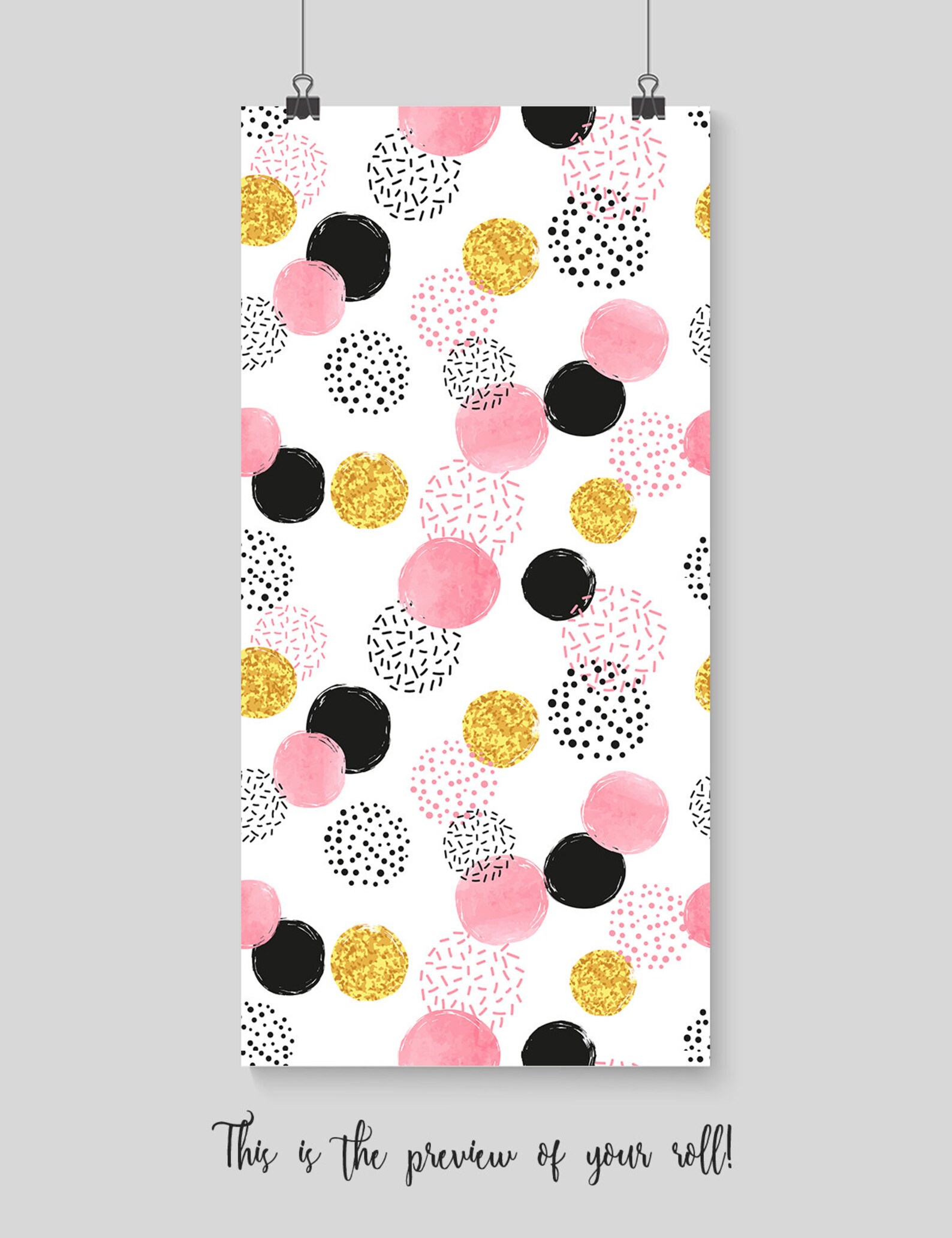 Cute Dots Removable Wallpaper Simple Wall Mural Geometric - Etsy