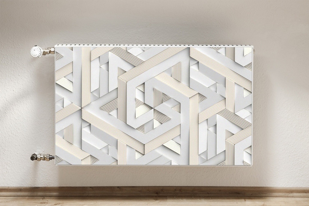 Radiator Cover, Decorative Mosaic Heating Cover, Beige Magnet Mat ...