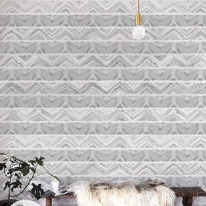 Watercolor Lines Removable Wallpaper, Simple Wall Decor, Scandinavian ...