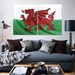 Wales National Flag Large Canvas, Wales, World Wide, Waving Flag, Flag ...