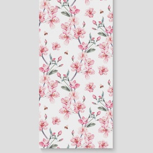 Subtle Flowers Wall Decor, Floral Wall Mural, Flowers Removable ...