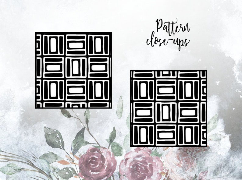 B&W Pattern Wall Mural, Geometric Wall Decor, Simple Removable ...