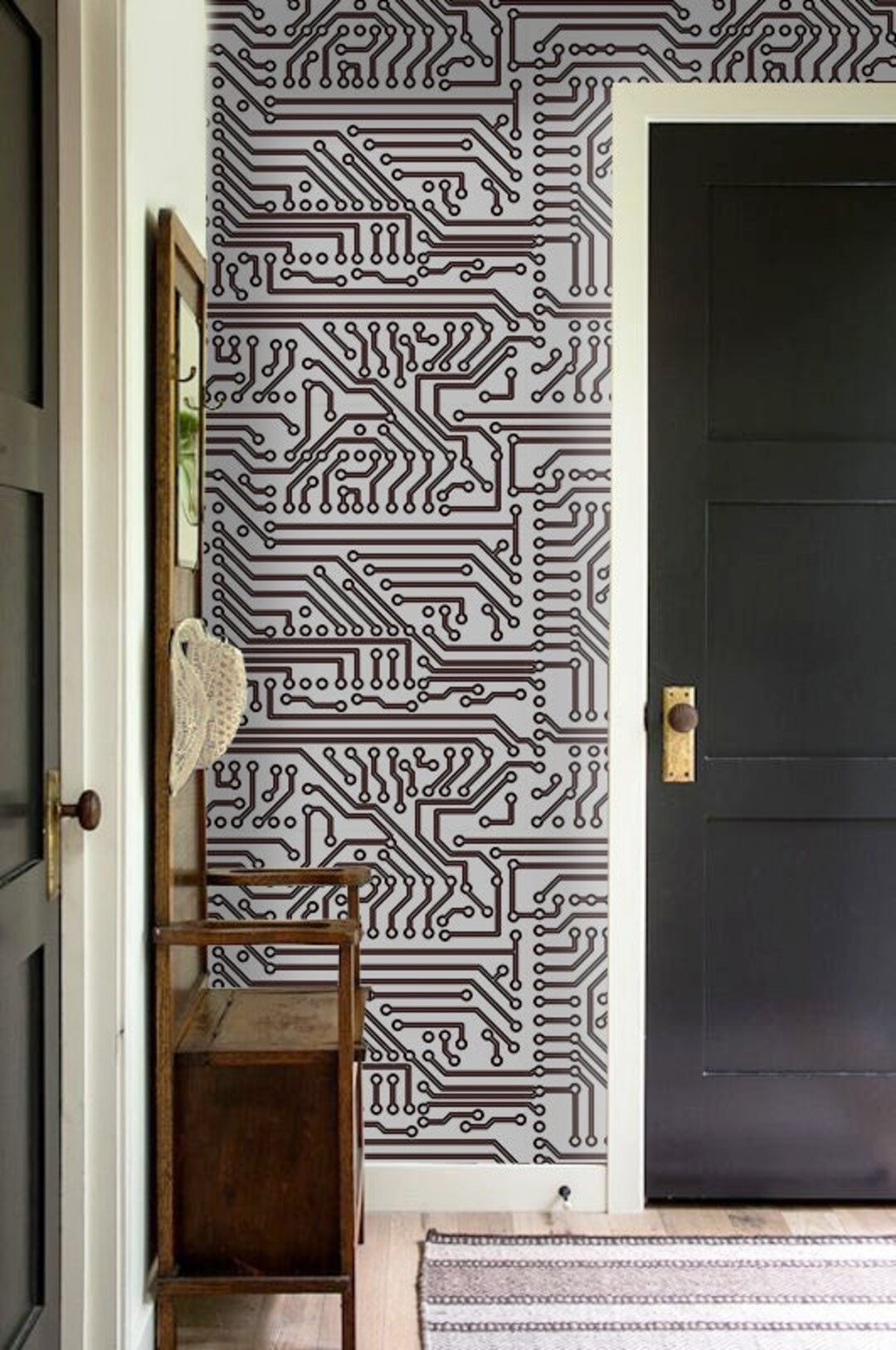 Charming Wallpaper Removable Mural, Electronic Circuit Board Removable ...