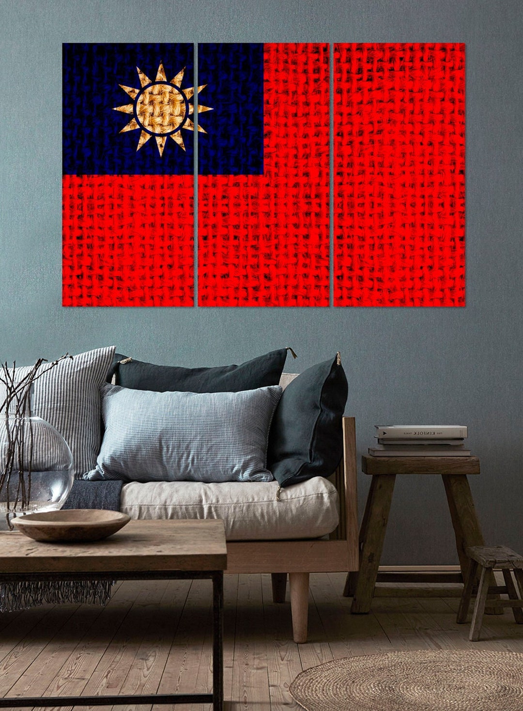 Taiwan Country Flag, Poster Print, Large Flag Print, Flags, World Wide ...