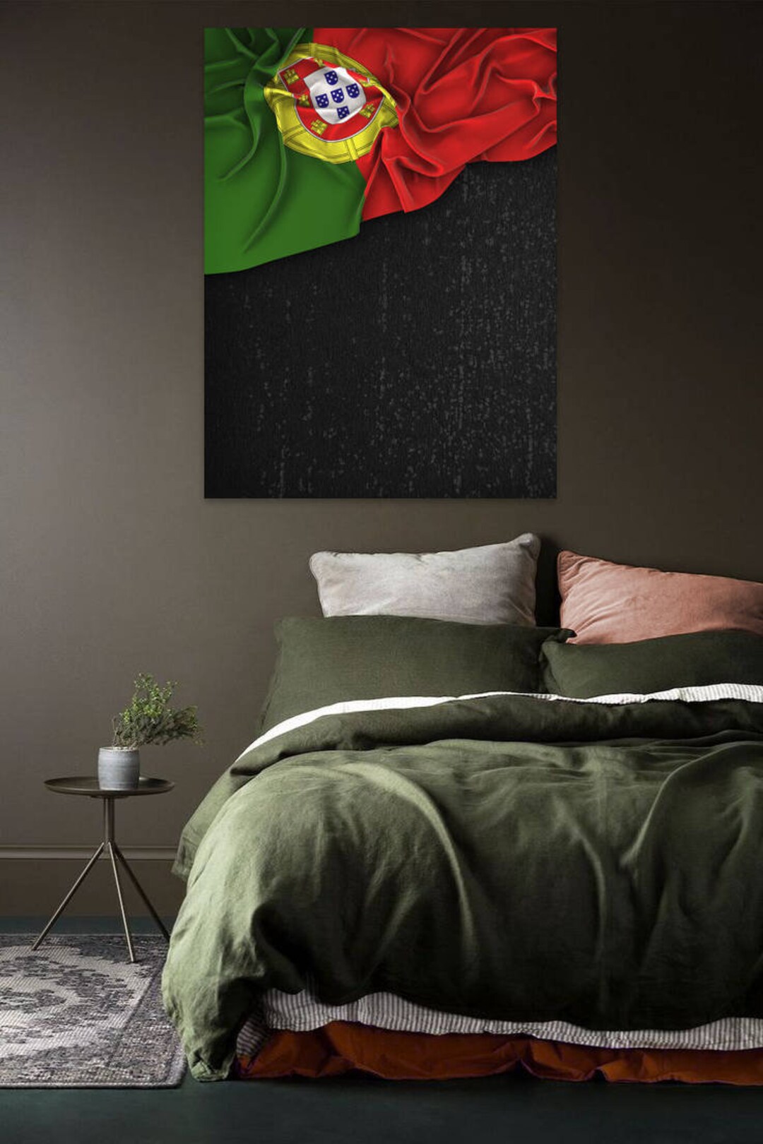 Portugal Flag Canvas, National Flags, Country, World Wide, Wall Flag ...