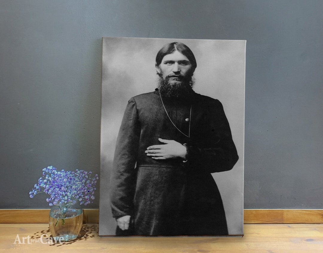 Grigori Rasputin Portrait Russian Poster Cotton Canvas, Digital Print ...