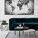 Hanging Map, World Map Canvas Print, Art Travel Map, Wall Decor ...