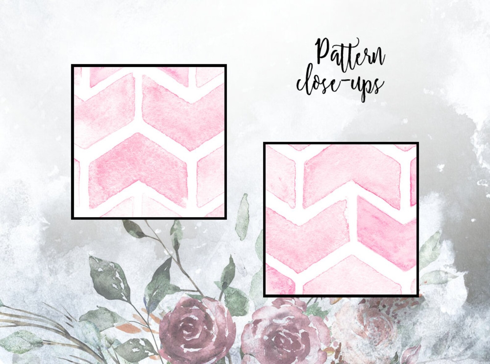 Watercolor Chevron Removable Wallpaper Geometric Wall Mural - Etsy