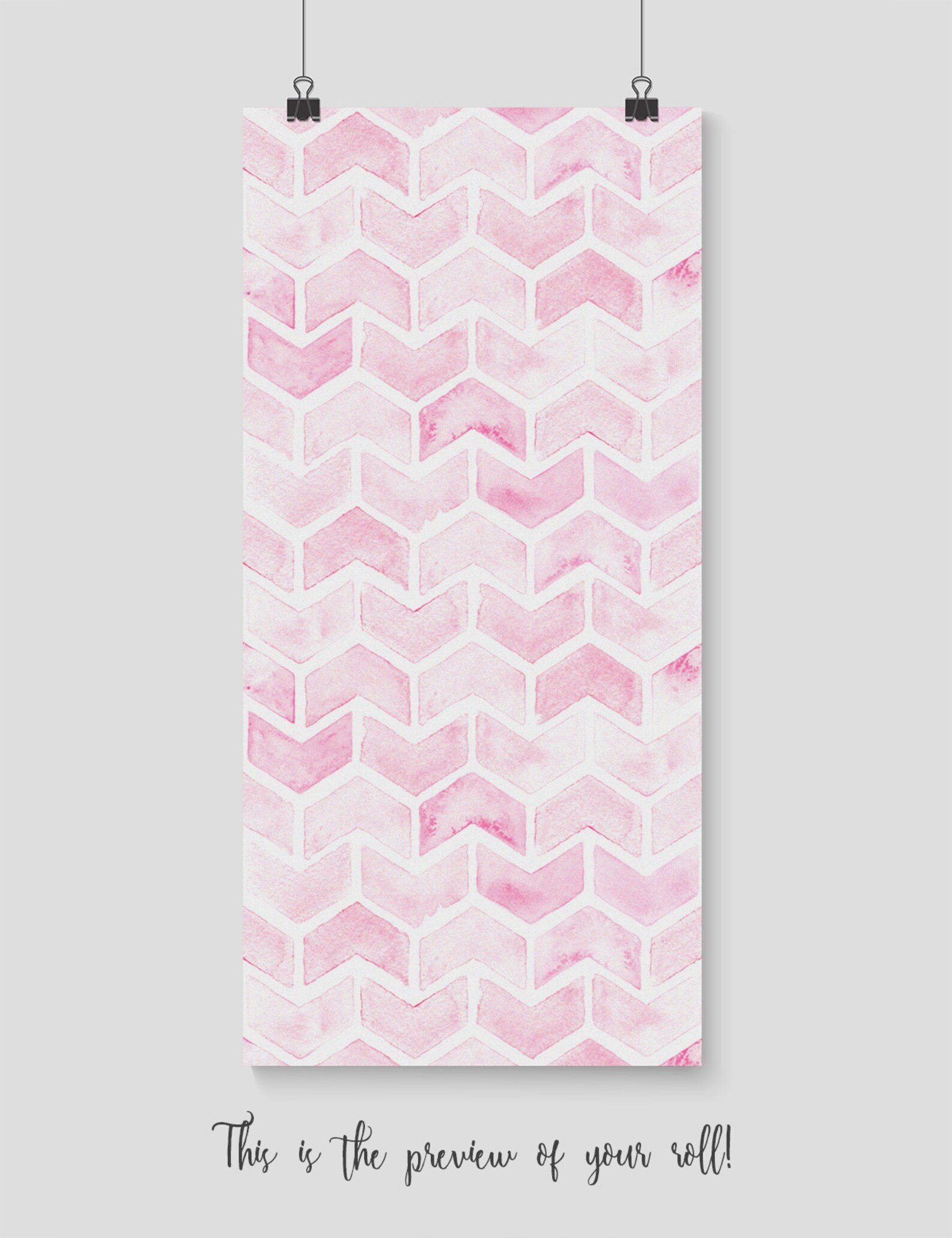 Watercolor Chevron Removable Wallpaper Geometric Wall Mural - Etsy