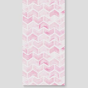 Watercolor Chevron Removable Wallpaper, Geometric Wall Mural, Pastel ...