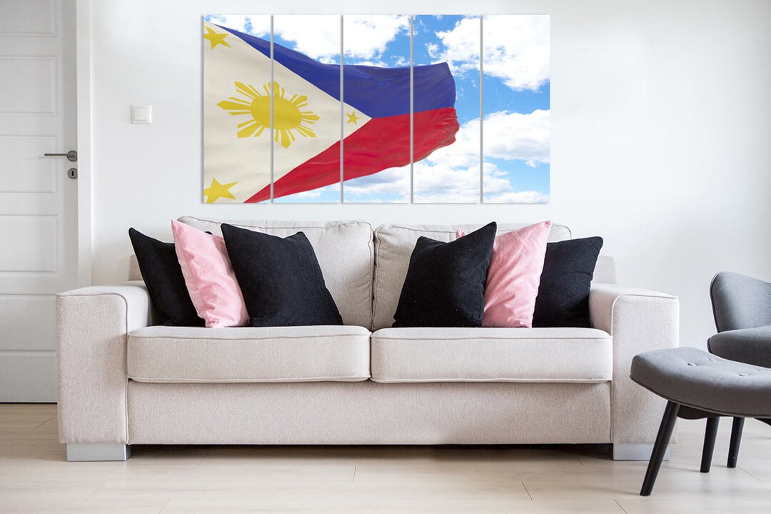 Waving Flag of Philippines Panel Art, Canvas Print, World Wide, Country ...